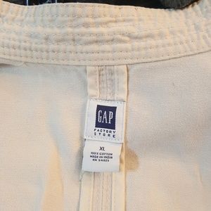 GAP | Jackets & Coats | Gap Khaki Beige Denim Jacket Size Xl Band ...